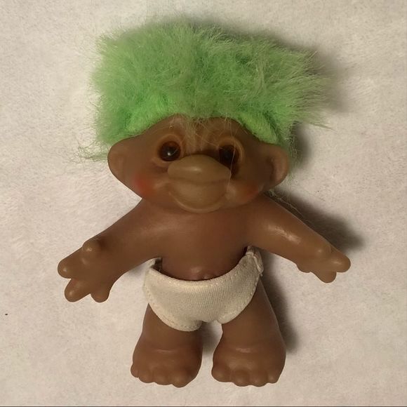 Thomas Dam | Toys | Rare Vintage Short Haired 986 Baby Dam Troll Doll ...